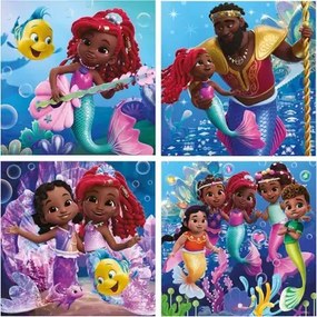 EDUCA Puzzle Disney Ariel 4v1 / (12  16  20  25 dílků)
