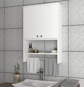 Závěsná skříňka do koupelny HIRDI š.59 cm, matná bílá