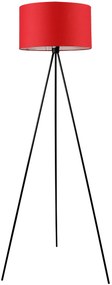 CLX Designová stojací lampa CASTILLE, 1xE27, 60W, červená 51-74058
