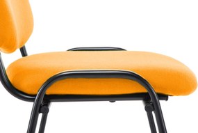 Konferenční židle Ken V2 látka – oranžová