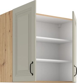 STILO ac | horní skříňka 80 G-72 2F s policemi | 80 cm | artisan/světle šedá