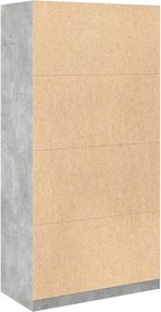 Šatní skříň betonově šedá 100 x 50 x 200 cm dřevotříska 3307804