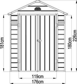 LANIT PLAST, s.r.o. plastový domek LANITPLAST LONGFORD 612 LG4020