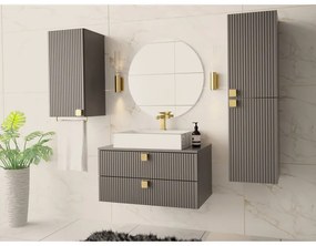 Koupelnový nábytek Petralio I, Sifon k umyvadlu: ne, Umyvadlo: ne, Barva:: černá