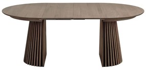 Kulatý rozkládací jídelní stůl s deskou v dubovém dekoru ø 120 cm Osaka – House Nordic
