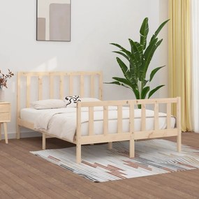 Rám postele masivní dřevo 135 x 190 cm Double,  3105200