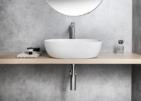 Aqualine keramické umyvadlo na desku 49 x 36 cm bílá CA490