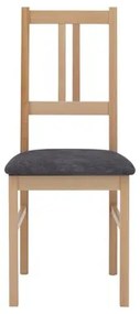 Dřevěná židle s šedým sedákem ONTIKA II