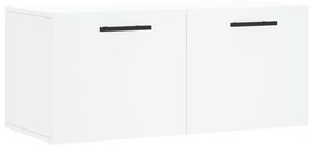 vidaXL Nástěnná skříňka bílá 80 x 36,5 x 35 cm kompozitní dřevo