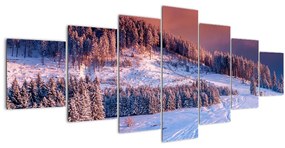 Obraz zimní krajiny (210x100 cm)