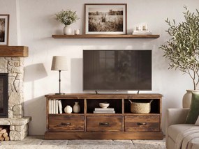 Borovicový TV stolek Rustyk 1