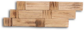 Dřevěný obklad na stěnu- Opálená 4 ks v balení PSDB_595X195X13_FSK4