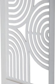 3dílný paravan AKIKO — dřevo, bílá