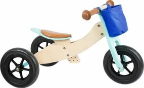 Small Foot Dřevěné odrážedlo Maxi 2 v 1 tyrkysová / max. nosnost 50 kg