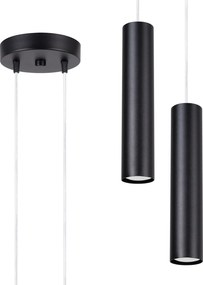 Sollux Lighting Závěsná lampa LAGOS 2P černá