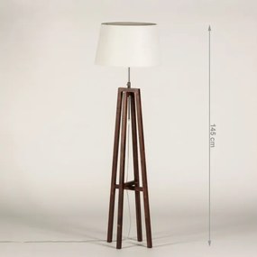 Stojací designová lampa Paola Bianco and Dark Brown