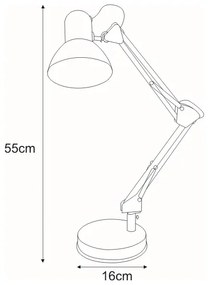 Stolní lampa K-MT-COSMO WHITE z řady COSMO