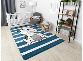 Dywany Łuszczów Dětský kusový koberec Petit Puppy blue - 120x170 cm