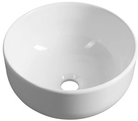 Sapho Sapho, EMMI keramické umyvadlo na desku, průměr 33cm, bílá, TU0077