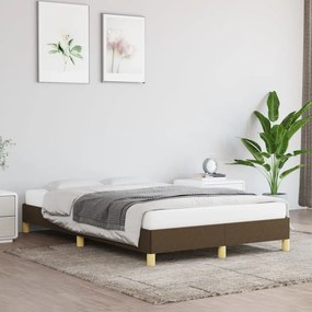 Rám postele bez matrací tmavě šedá 120x190 cm textil 3269615
