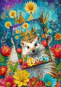 ENJOY Puzzle Korunovaný ježek / 1000 dílků / od 14 let