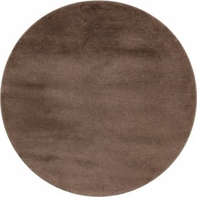Obsession, AKCE: 80x80 (průměr) kruh cm Kusový koberec My Jazz 730 taupe, hnědá, ložnice