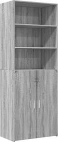 Skříň highboard šedá sonoma 70 x 42,5 x 185 cm kompozitní dřevo 3281376