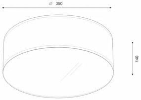 Brilagi - LED Stropní svítidlo SIRIJA LED/12W/230V pr. 35 cm béžová