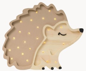 Ručně vyrobená LED lampa do dětského pokoje's funkcí časovače a dálkovým ovládáním Hedgehog, stmívatelná