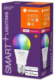 Chytrá zigbee LED stmívatelná žárovka E27 9 W CLASSIC A RGBW