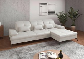 XXXLutz ROHOVÁ SEDAČKA, textil, kůže, bílá Sit & More - Sedací soupravy - 000144011745
