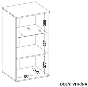 SORENTA NEW LAMELY obývací stěna, dub artisan/černá