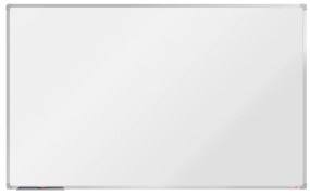 Bílá magnetická popisovací tabule boardOK, 2000 x 1200 mm, hnědý rám