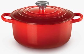 Le Creuset Signature - Pekáč kruhový s poklicí, objem 3,3 l, cerise 21177220602430