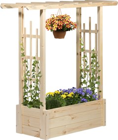 Dobar Truhlík »Pergola«, dřevěný. (přírodní)