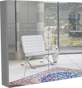 Intedoor NY ZS 120 3dv zrcadlová stěna 120x72cm NYZS1203DV Barva: A5866 Světle šedá Mat