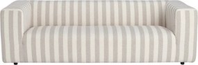 Béžová/krémová žinylková pohovka 220 cm Lisa – Ellos Home