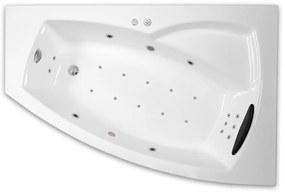 Arttec Thaleila Flat 160 x 105 cm PAN04383 vana hydromasážní akrylátová pravá