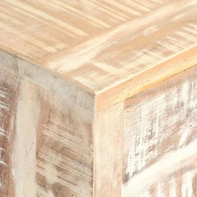 Příborník bílý 73 x 30 x 75 cm masivní akáciové dřevo 287327