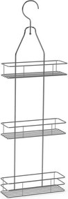 Erga Maddy S3, trojitý koupelnový košík na zavěšení 23x8,2x69,5 cm, chromová, ERG-YKA-E.MADDY S3