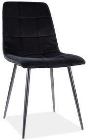 Casarredo - Komfort nábytek Jídelní židle MAJA VELVET černá/černý kov