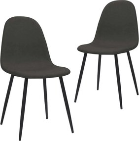 vidaXL Jídelní židle 2 ks 45 x 53,5 x 83 cm umělá kůže [325639] Barva: Černá