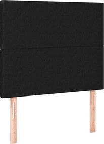 Box spring postel s matrací černá 90x190 cm textil 3131235