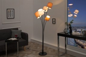 Designová kovová stojací lampa - Folos