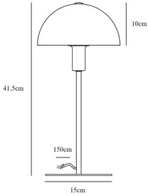 Nordlux - Stolní lampa ELLEN 1xE14/40W/230V zlatá/bílá
