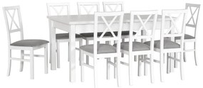 Jídelní stůl MODENA 2 doprava zdarma deska stolu grandson, nohy stolu bílá