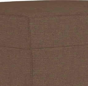 3dílná sedací souprava s poduškami hnědá textil 3201611