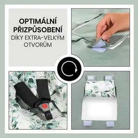 Hauck Zavinovací deka do autosedačky a kočárku Snuggle Leaves Mint