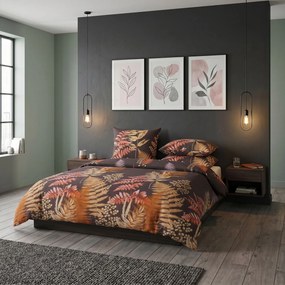 Kvalitex Saténové povlečení LUXURY COLLECTION KAPRADÍ hnědé 1x 200/200, 2x 70/90cm