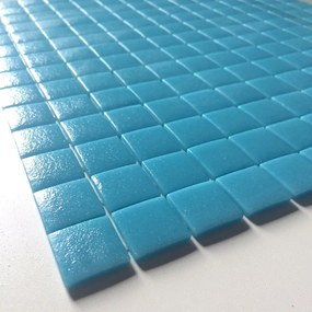 Hisbalit Skleněná mozaika modrá Mozaika 335B PROTISKLUZ 2,5x2,5  2,5x2,5 (33,33x33,33) cm - 25335BBH